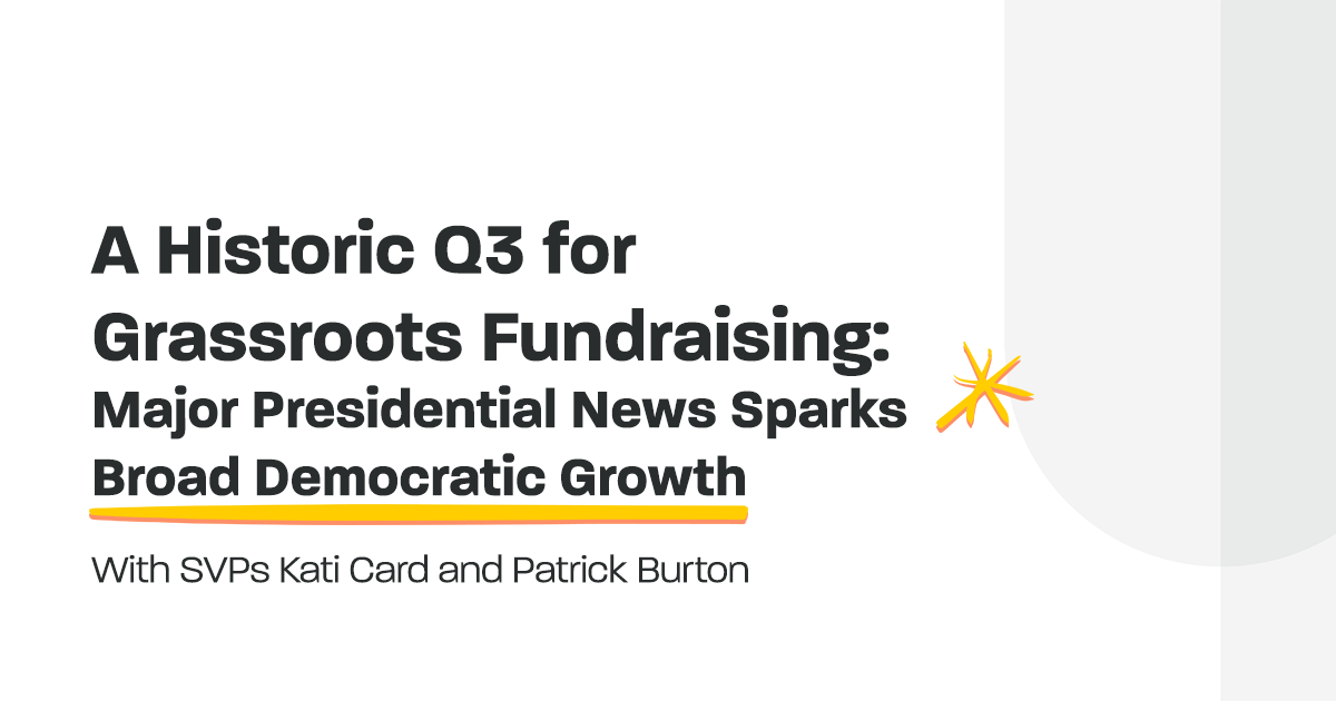 Grassroots Fundraising Analysis: Democratic Growth in Q3